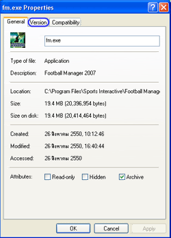เวอร์ชั่นต่างๆ ของเกม Fm2007 - FM2007 - Fm-Thai (Number one in Thailand, the Only Website for ...