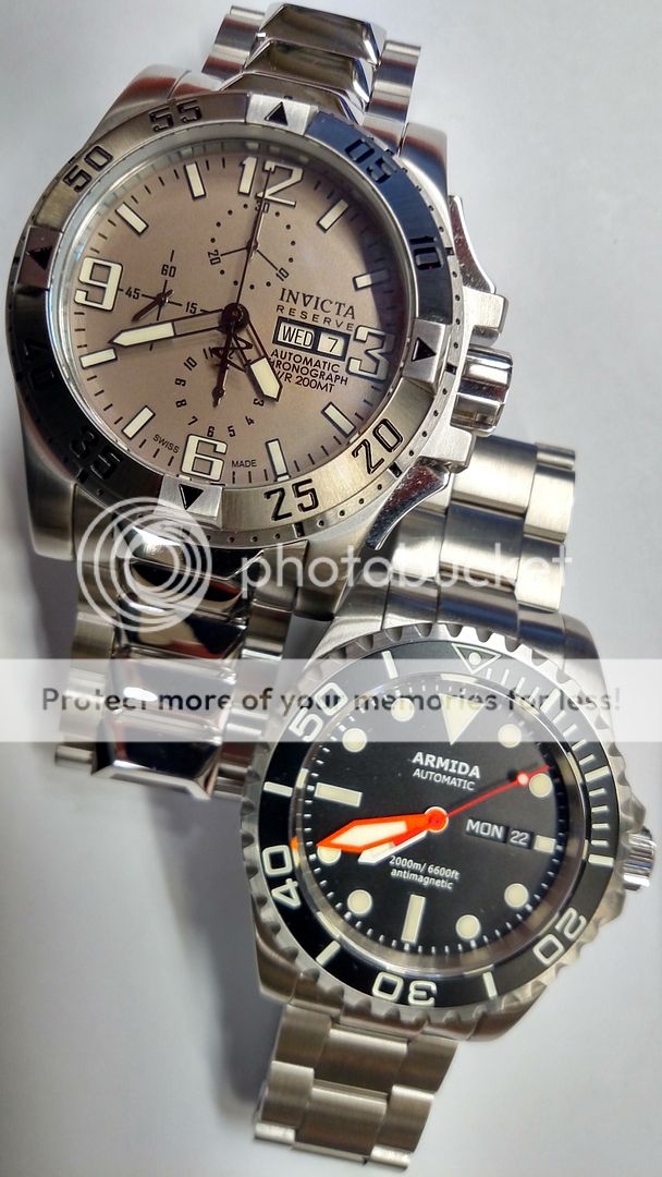 Arnida A4 daydate,Invicta auto chrono Excursion | WatchUSeek Watch Forums